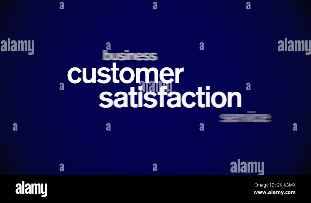 4k Customer Satisfaction Animated Word Cloud,Text Design Animation ...