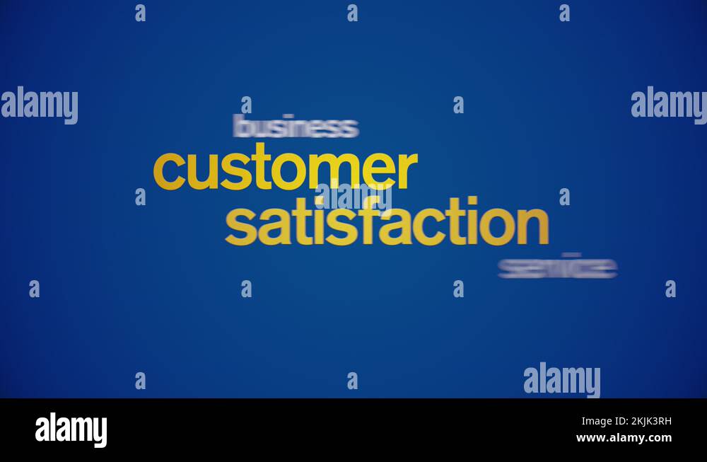 4k Customer Satisfaction Animated Word Cloud,Text Design Animation ...