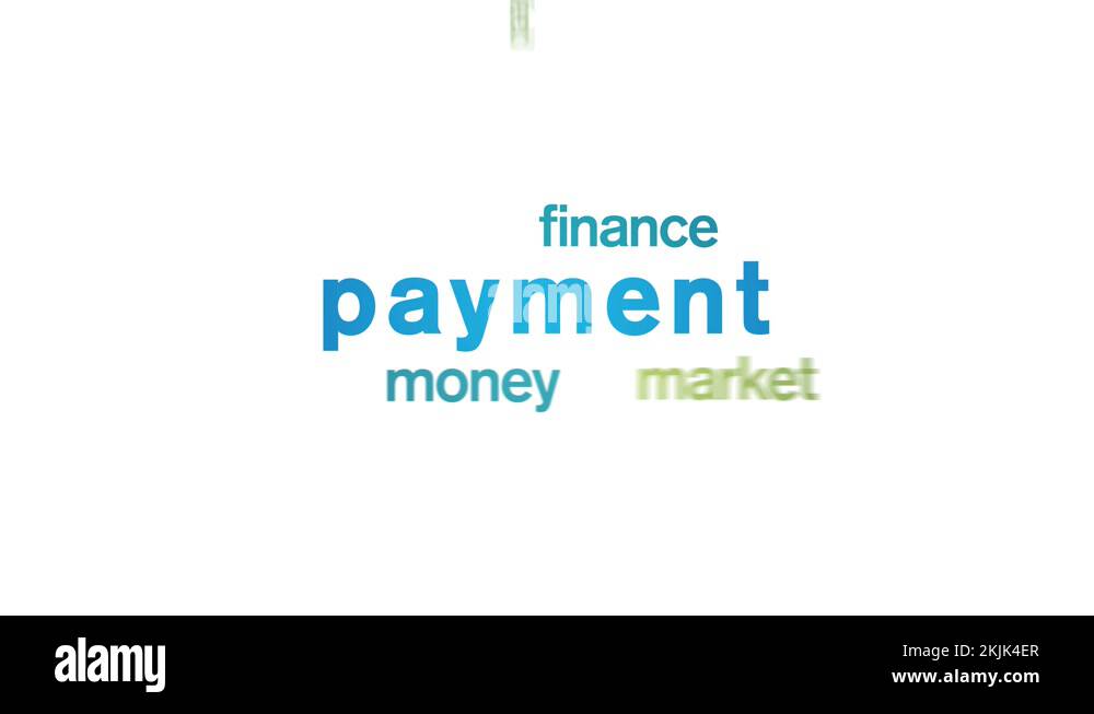 4k Payment Animated Tag Word Cloud,Text Design Animation typography ...