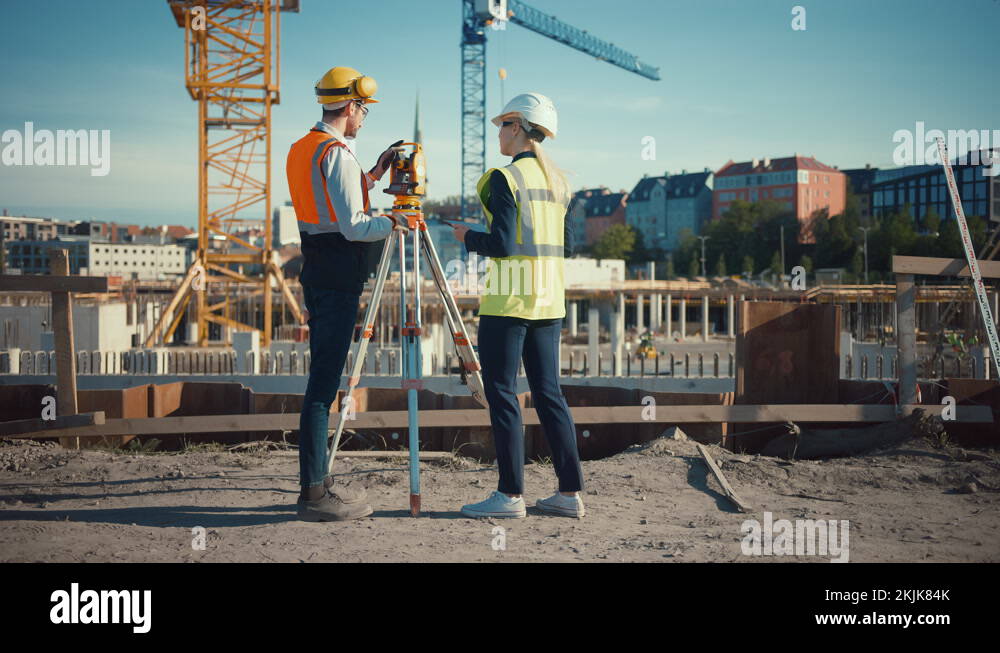 Theodolite surveying measurement tripod Stock Videos & Footage - HD and ...