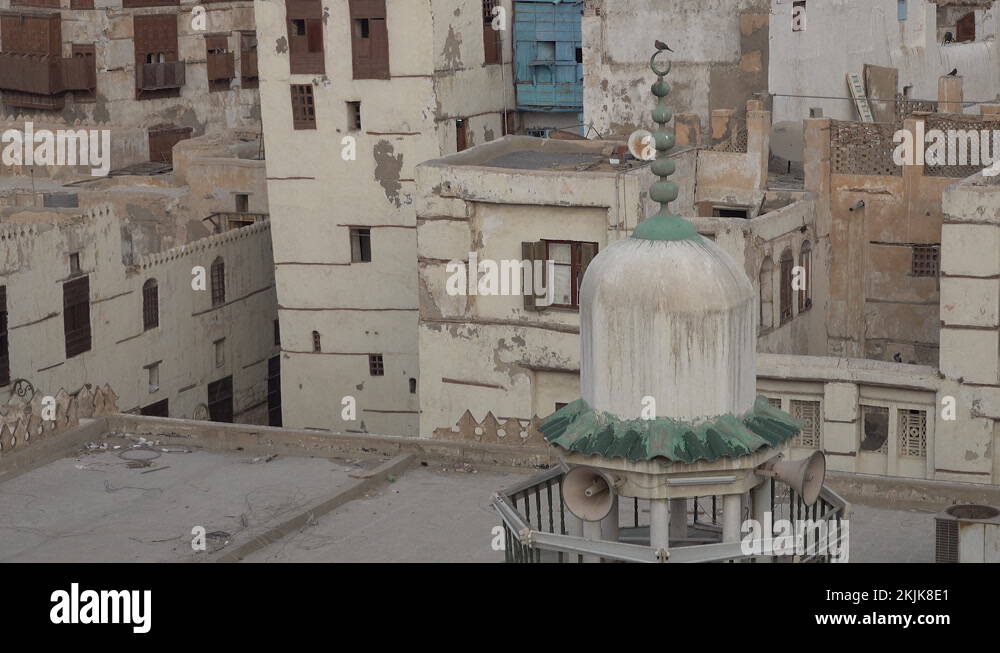 Beautiful historic mosque in traditional neighborhood Jeddah Saudi ...