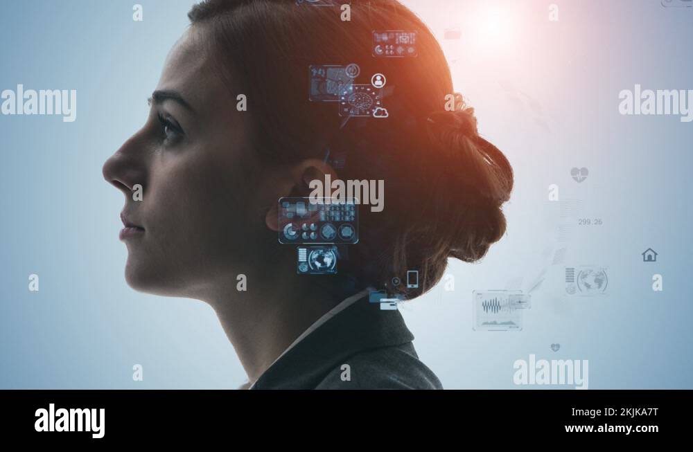 AI (Artificial Intelligence) concept. Deep learning. GUI (Graphical ...