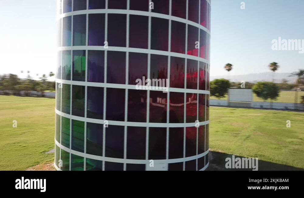 Coachella Aerial View and Empire Polo Fields Spectra Installation Stock ...