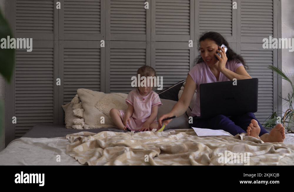 Woman multi tasking stress Stock Videos & Footage - HD and 4K Video ...