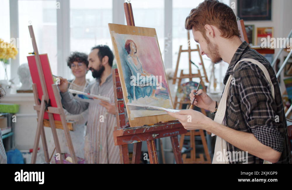 People portrait painting Stock Videos & Footage - HD and 4K Video Clips ...