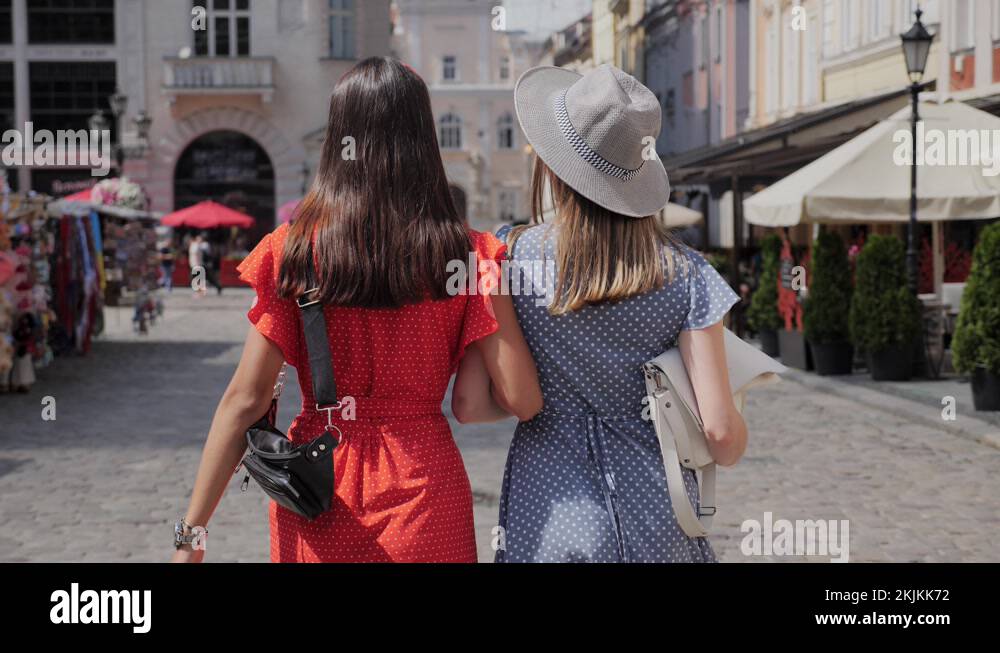 Back view two friends walking Stock Videos & Footage - HD and 4K Video ...