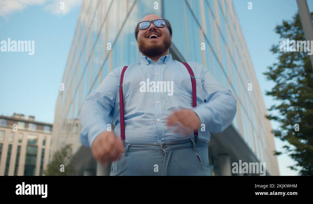 Portrait happy overweight businessman Stock Videos & Footage - HD and ...