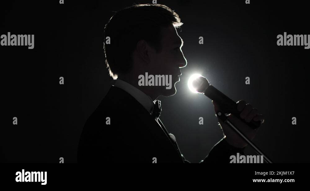 Authority communication standing microphone Stock Videos & Footage - HD ...