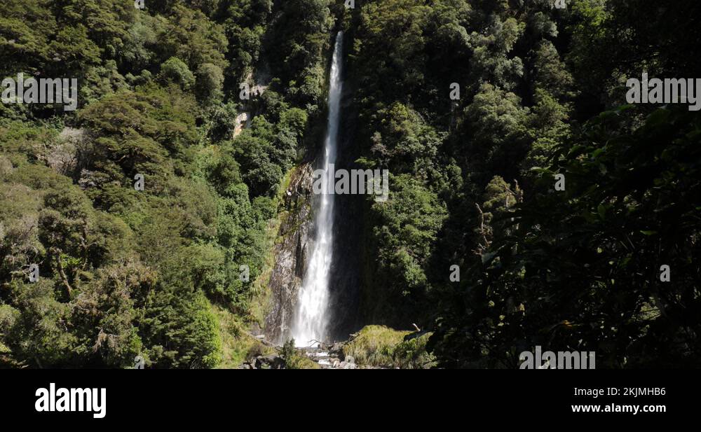 Panoramic drone of Lake Wanaka from the top of Rocky Mountain in New ...