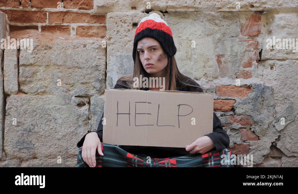 Homeless girl in street Stock Videos & Footage - HD and 4K Video Clips ...