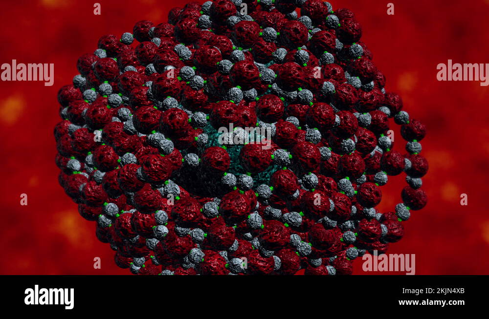 Virus cells multiplying and replicating from a single cell Stock Video ...