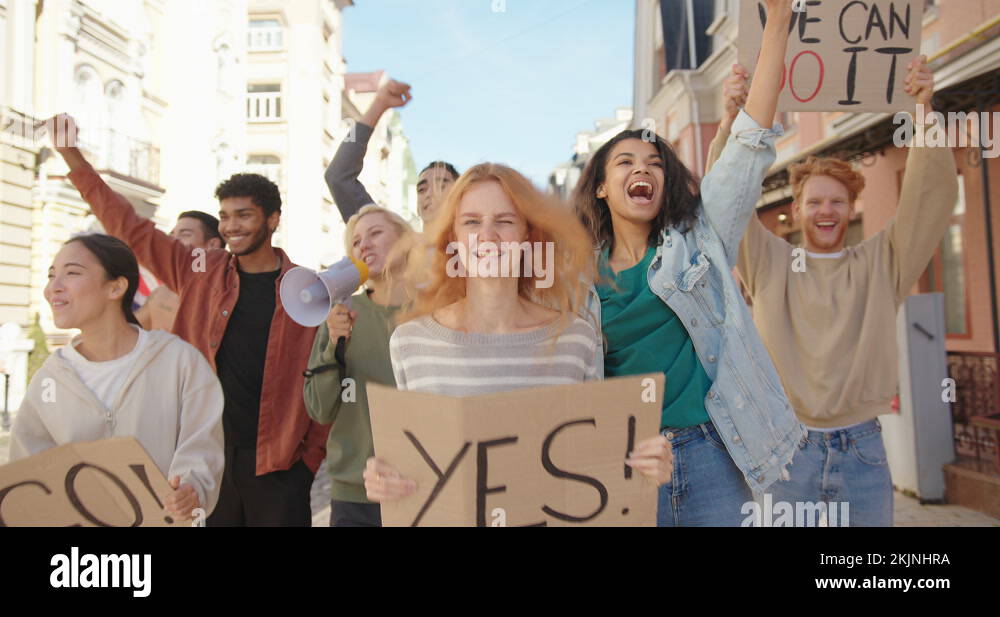 Happy protester Stock Videos & Footage - HD and 4K Video Clips - Alamy