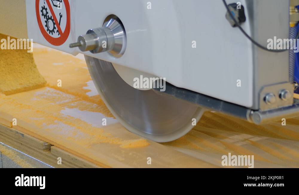 Automatic cnc bridge saw - router profiling system cutting artificial ...