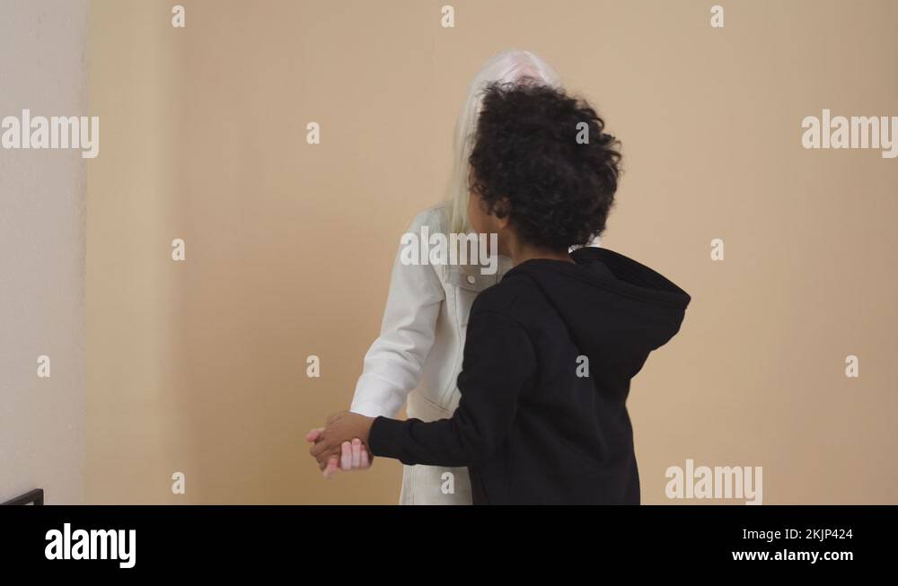 Friendship between two children of different nationalities Stock Video ...