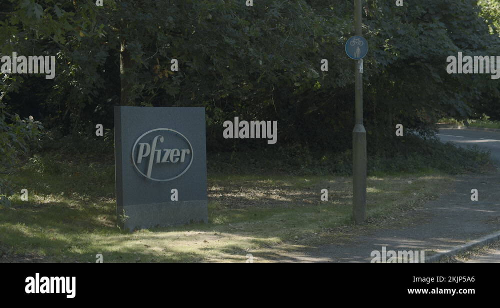 Pfizer pharmaceutical company sign logo Stock Videos & Footage - HD and ...