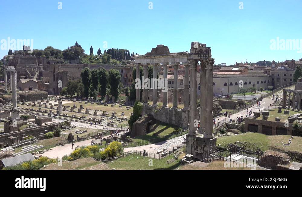 The ruins and excavations of ancient rome Stock Videos & Footage - HD ...
