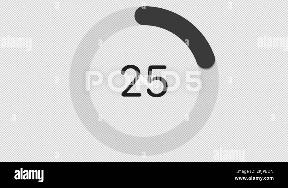 Fitness Gym Workout Wellness Exercise Black Countdown Timer 30 Seconds ...