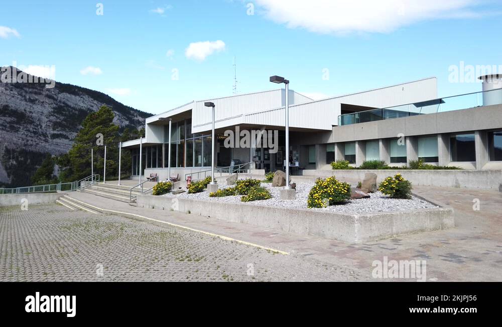 Frank Slide Interpretive Centre in Frank, Alberta Stock Video Footage ...
