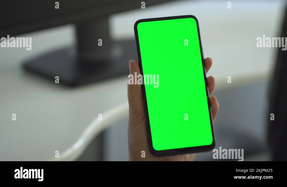 Handheld Camera: Point of View of Woman at Modern Room Sitting on a ...
