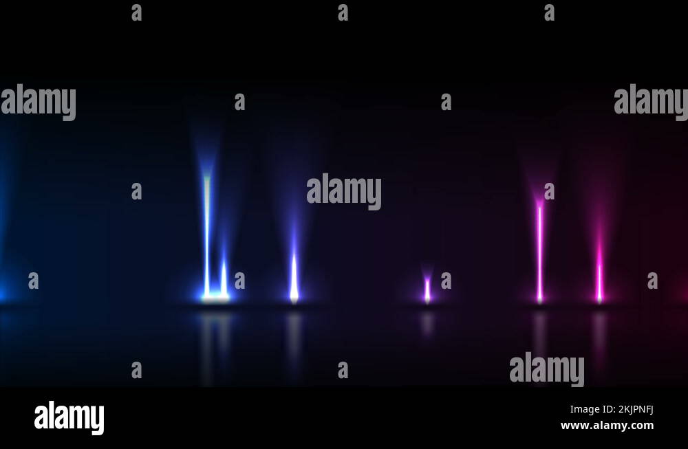 Blue ultraviolet neon laser lines technology motion background Stock ...