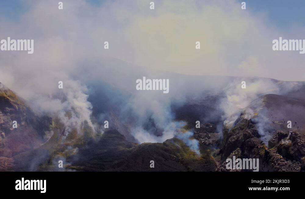Volcanic mount etna craters Stock Videos & Footage - HD and 4K Video ...