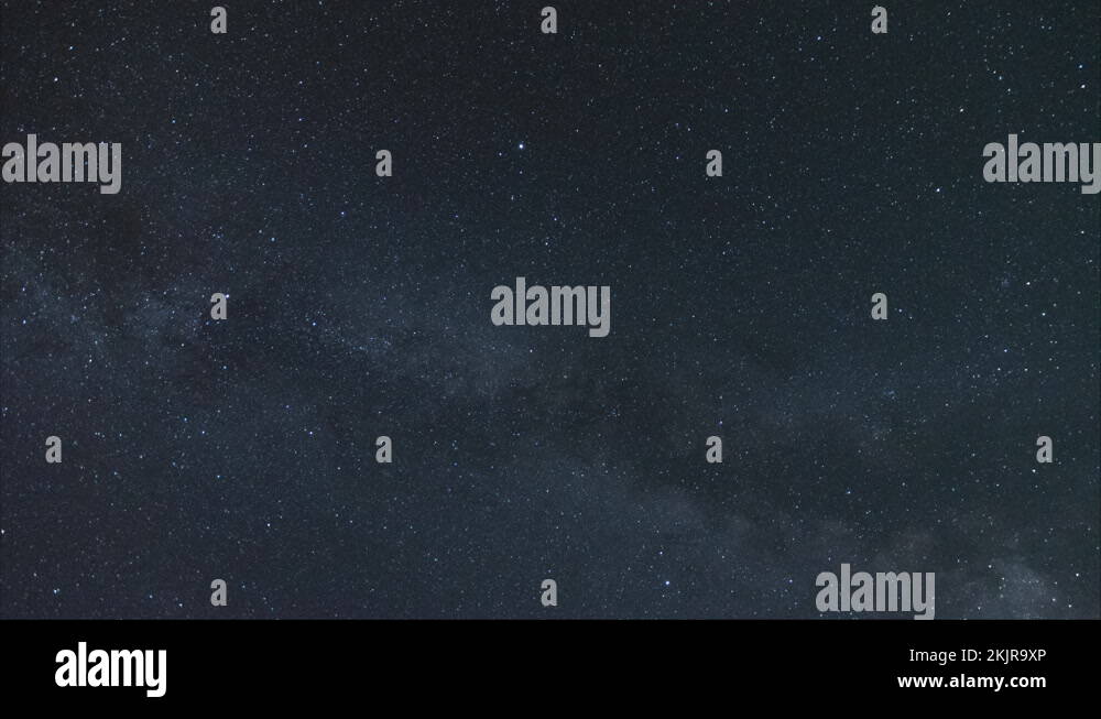 Milky Way and Stars Moving Across the Night Sky, Time Lapse Stock Video ...