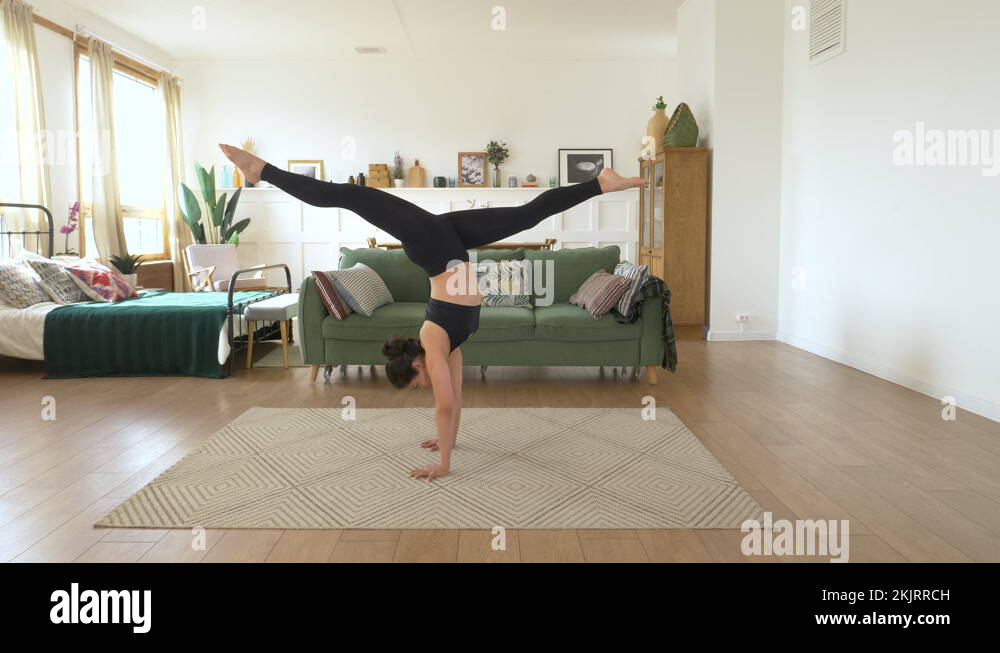 Gymnast handstand inside Stock Videos & Footage - HD and 4K Video Clips - Alamy