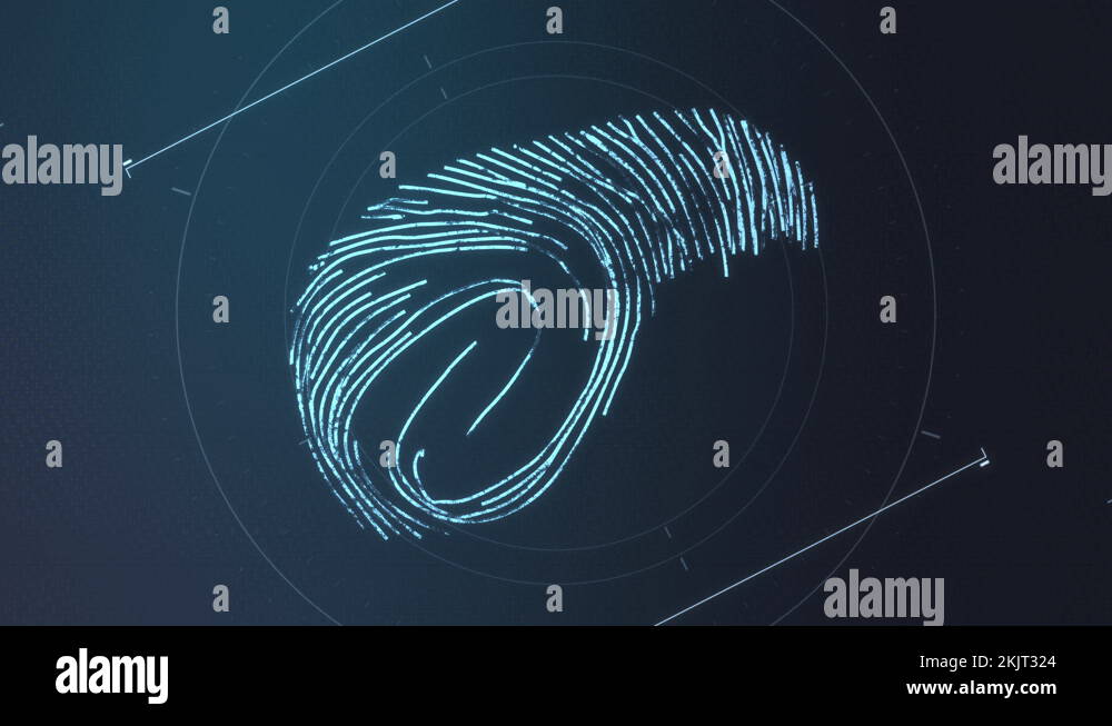 Biometrical fingerprint scanning concept animation. Security guard ... Biometrical fingerprint scanning concept animation. Security guard ...