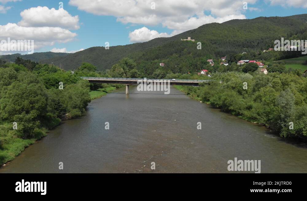 Bridge in village across river Stock Videos & Footage - HD and 4K Video ...