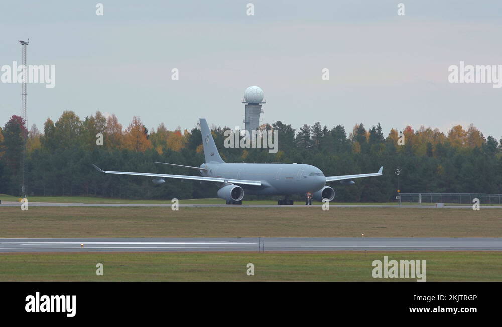 military aircraft nato multi role tanker airbus a330 taxing turning ...