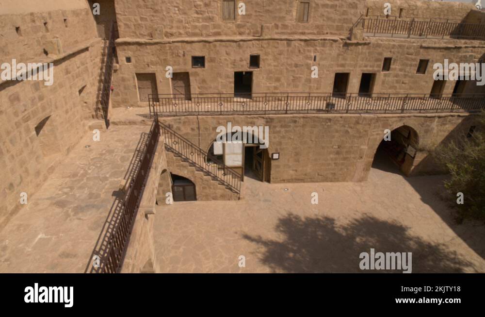 Tourist visit the old fortress in Tabuk city, northern Saudi Arabia ...