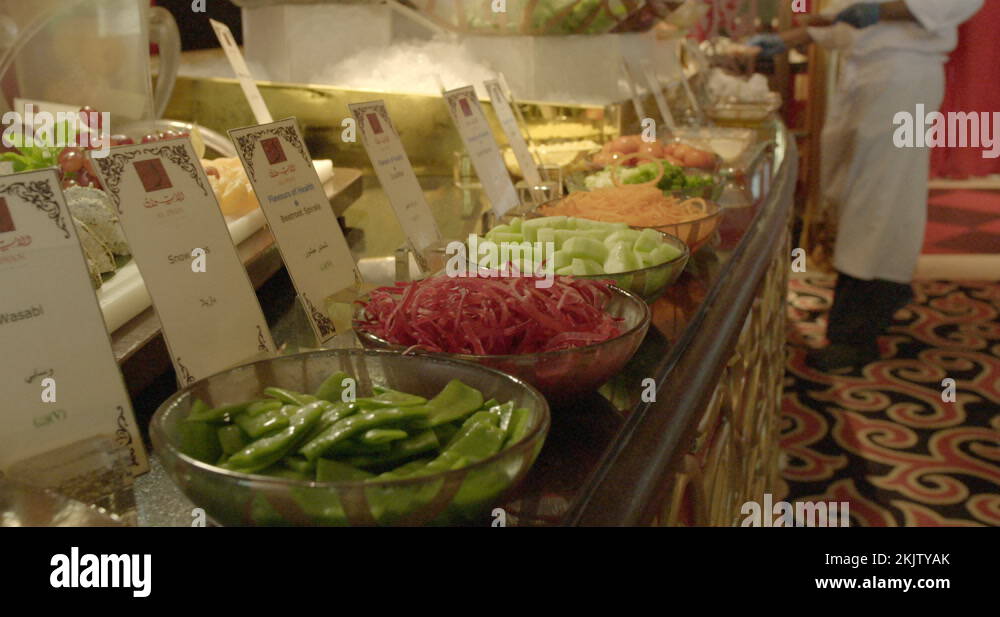 Buffer in Al Mahara restaurant in Burj Al Arab most iconic hotel in ...