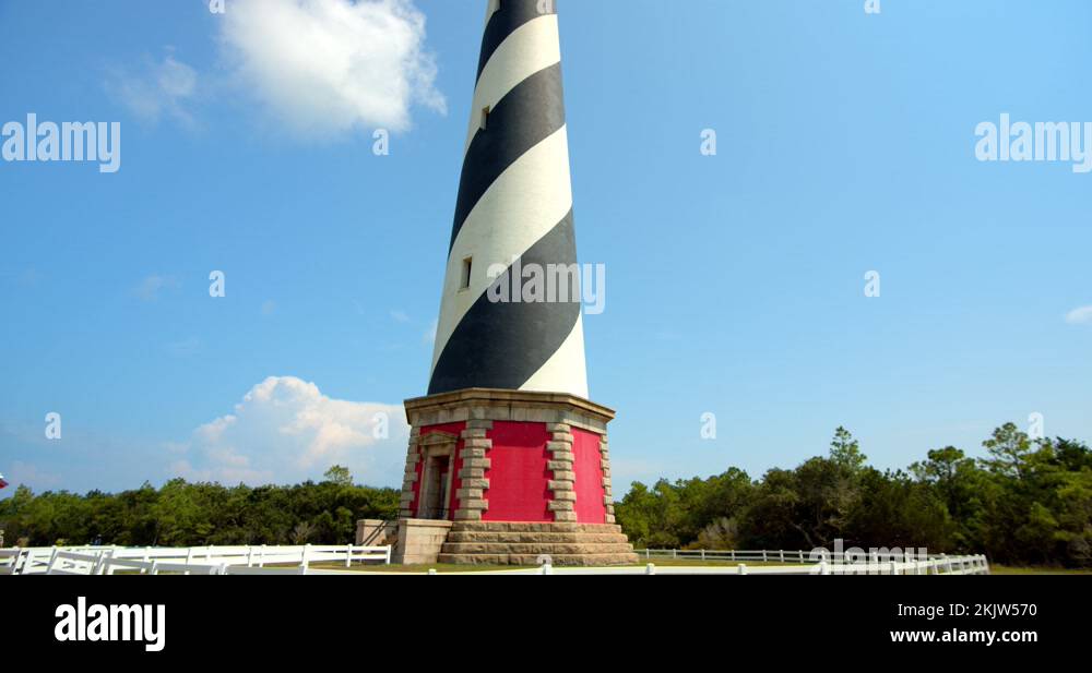 Hatteras Island Lighthouse, 4K Outer Banks, North Carolina Stock Video ...