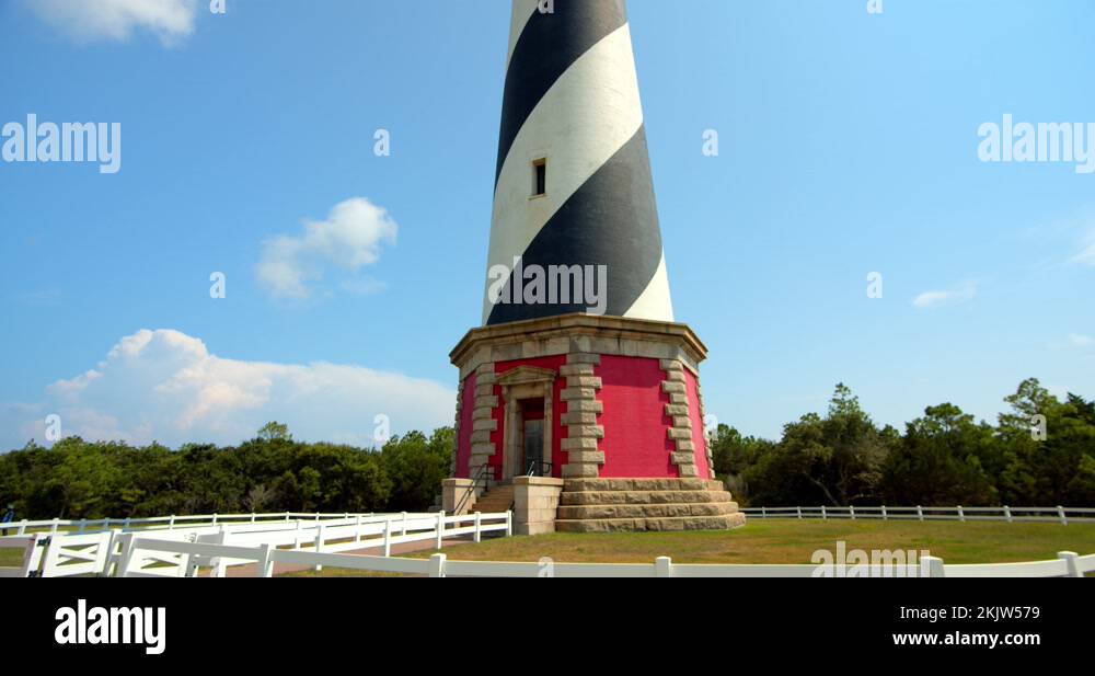 Hatteras Island Lighthouse, 4K Outer Banks, North Carolina Stock Video ...