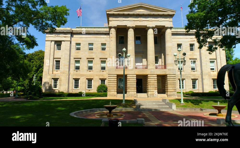 Raleigh State Capitol Building Entrance, 4K Stock Video Footage - Alamy