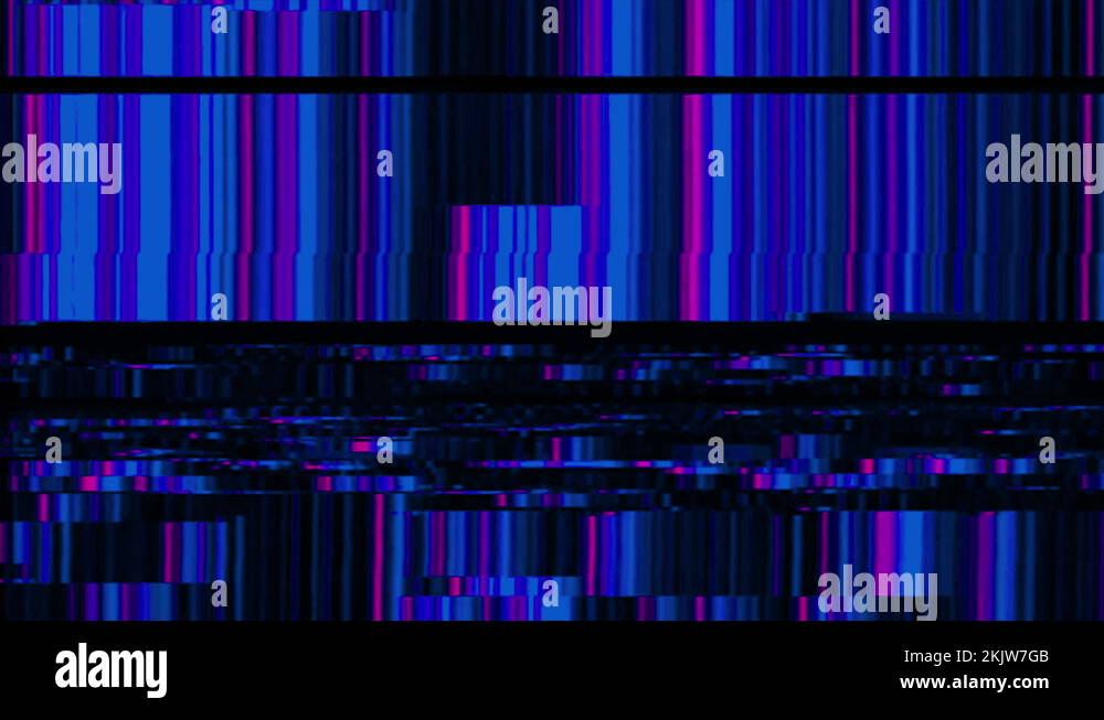 Abstract VHS Digital Animation Old TV Screen Background and Analog ...