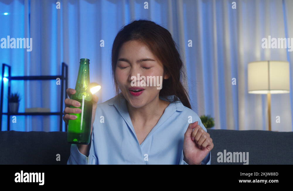 Young asian lady drinking beer Stock Videos & Footage - HD and 4K Video ...