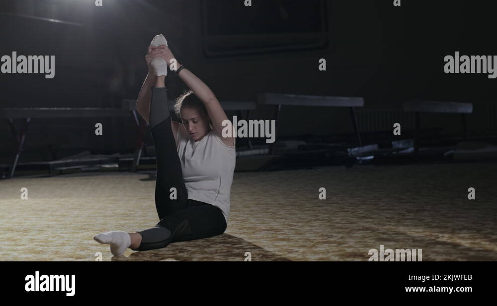 Female gymnast sitting on balance Stock Videos & Footage - HD and 4K ...