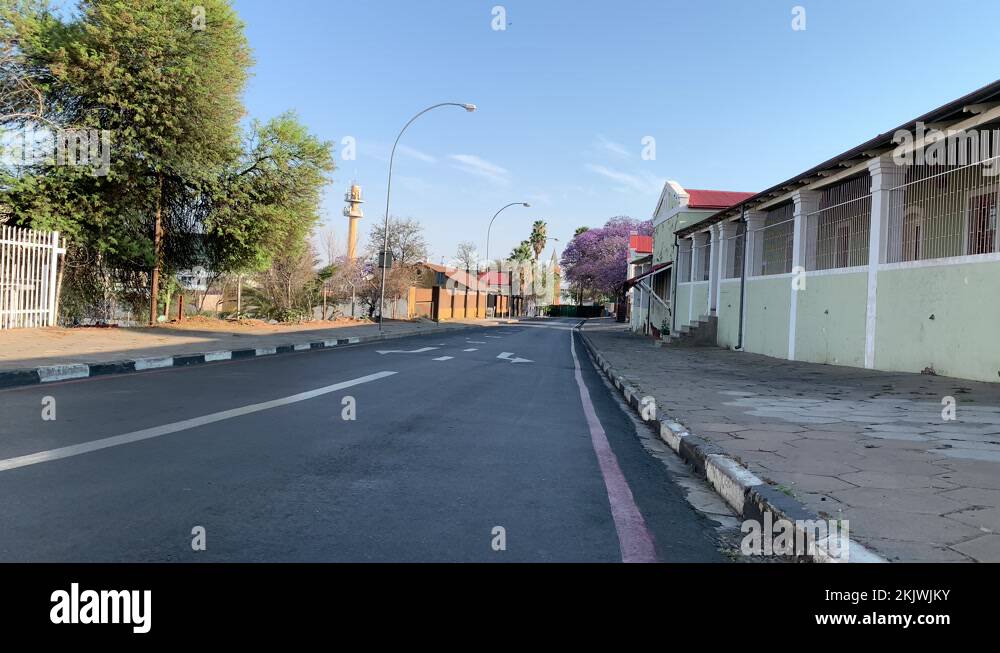 4K video of Windhoek historical city center in Namibia Stock Video ...