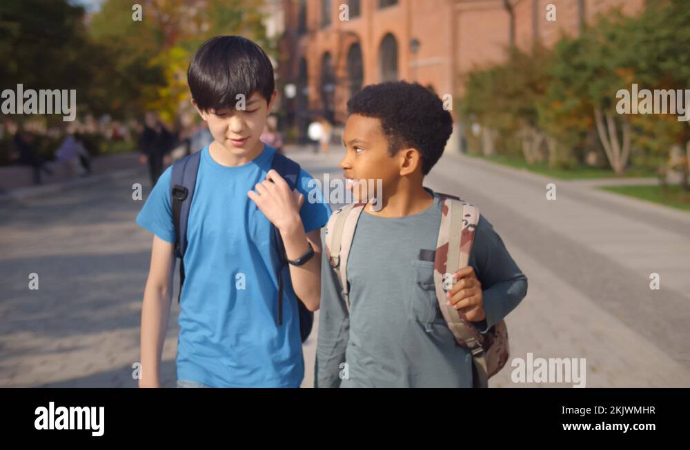 Two boys walking together school Stock Videos & Footage - HD and 4K ...
