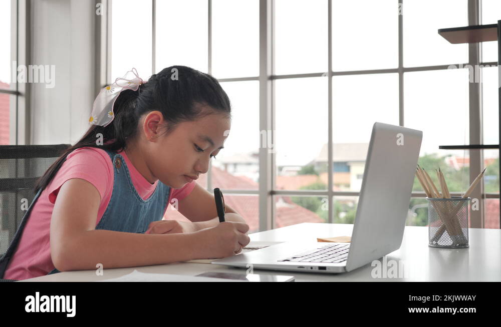 Asian child girl sitting study Stock Videos & Footage - HD and 4K Video ...