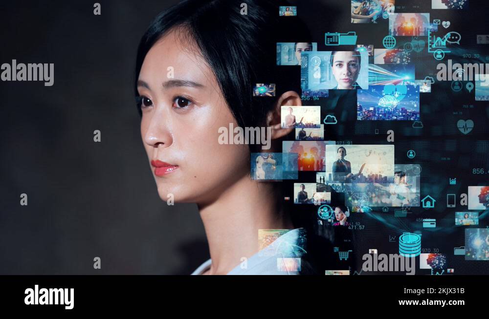 Visual contents concept. Image analysis. Digital transformation. AI ...