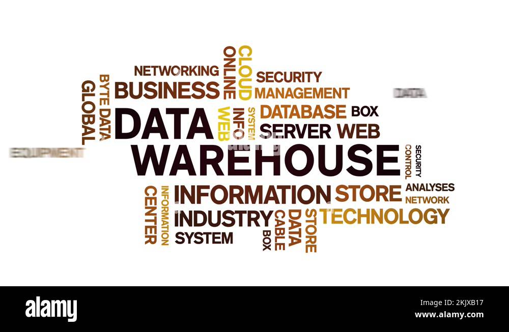 4k Data Warehouse Animated Tag Word Cloud,Text Design big data ...
