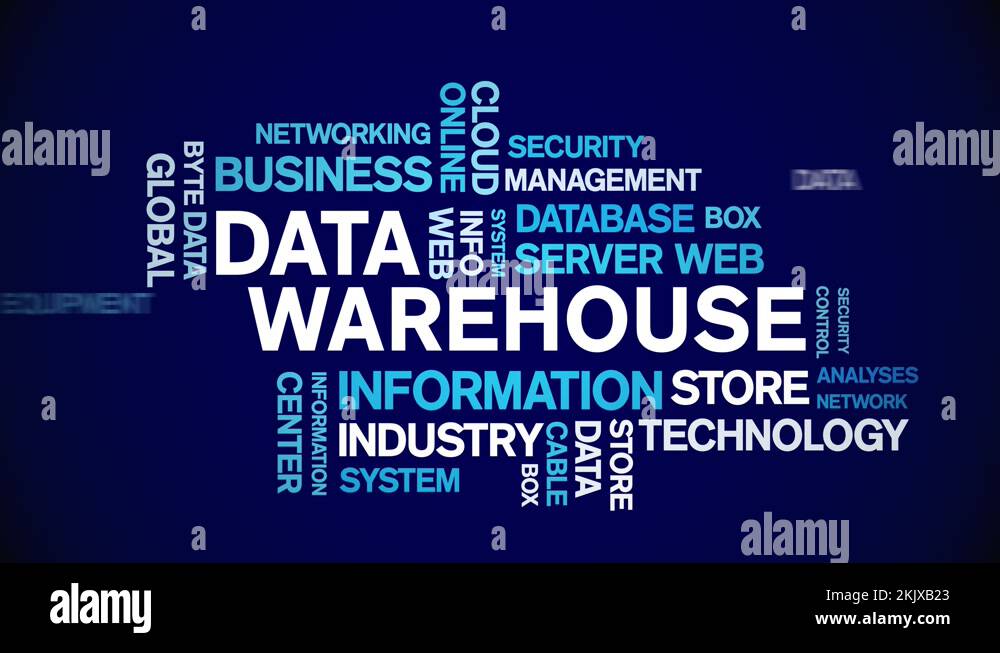 4k Data Warehouse Animated Tag Word Cloud,Text Design big data ...