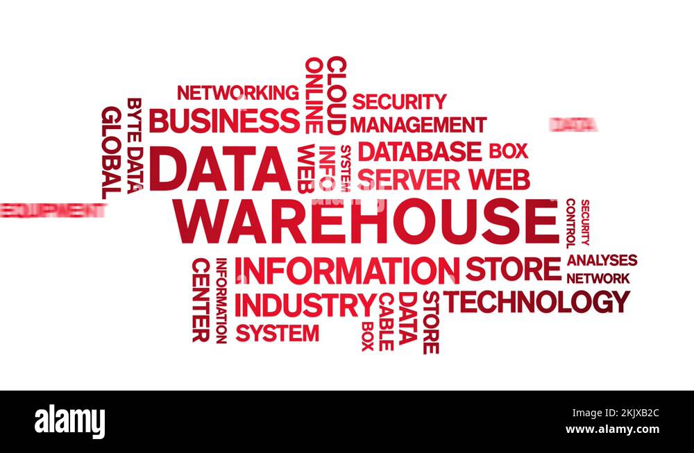 4k Data Warehouse Animated Tag Word Cloud,Text Design big data ...