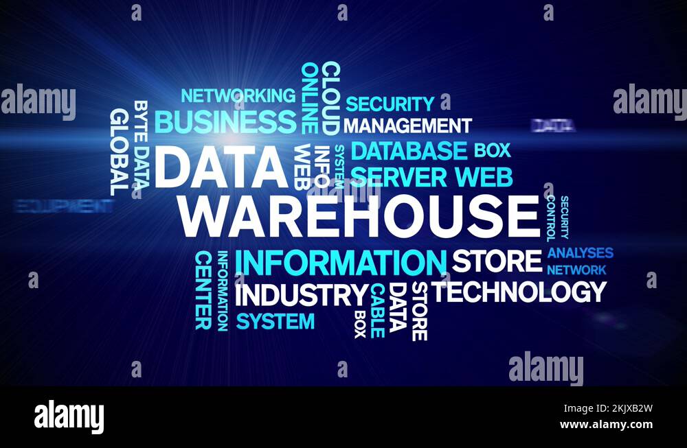 4k Data Warehouse Animated Tag Word Cloud,Text Design big data ...