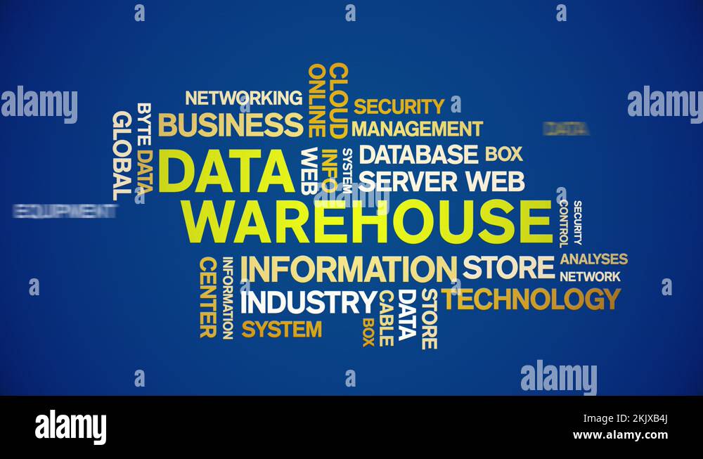 4k Data Warehouse Animated Tag Word Cloud,Text Design big data ...