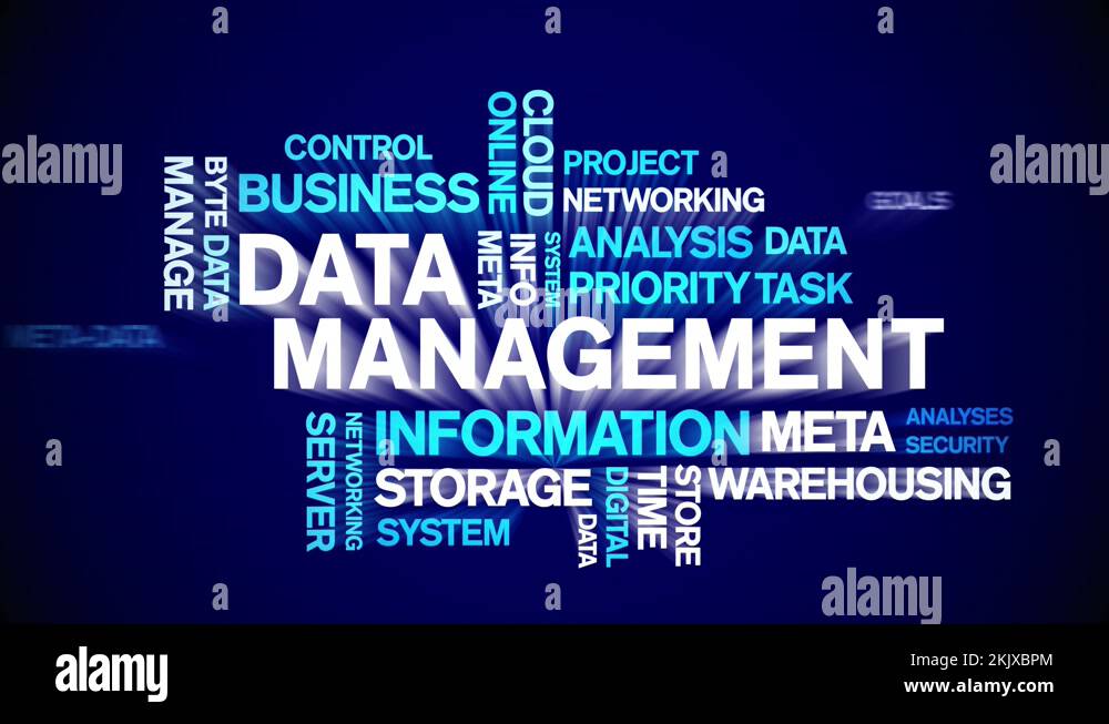 4k Data Management Animated Tag Word Cloud,Text Design Animation ...