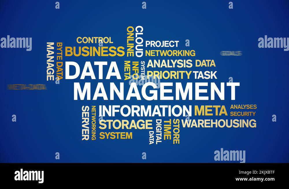 4k Data Management Animated Tag Word Cloud,Text Design Animation ...
