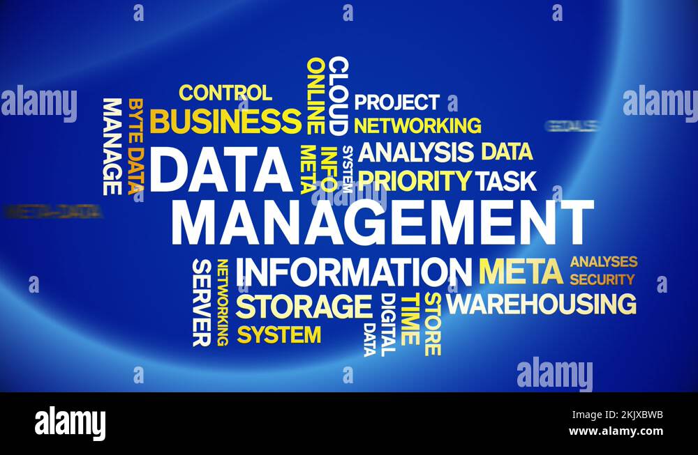 4k Data Management Animated Tag Word Cloud,Text Design Animation ...